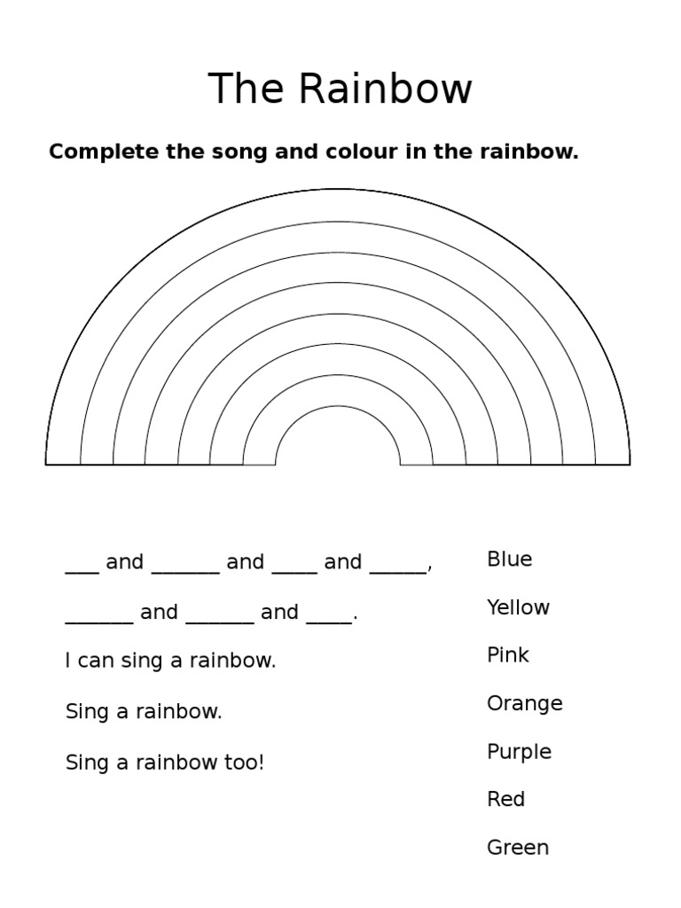I Can Sing A Rainbow | PDF