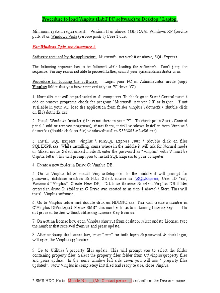 Read Me To Install & Use Vinplus | PDF | Personal Computers | Windows Vista