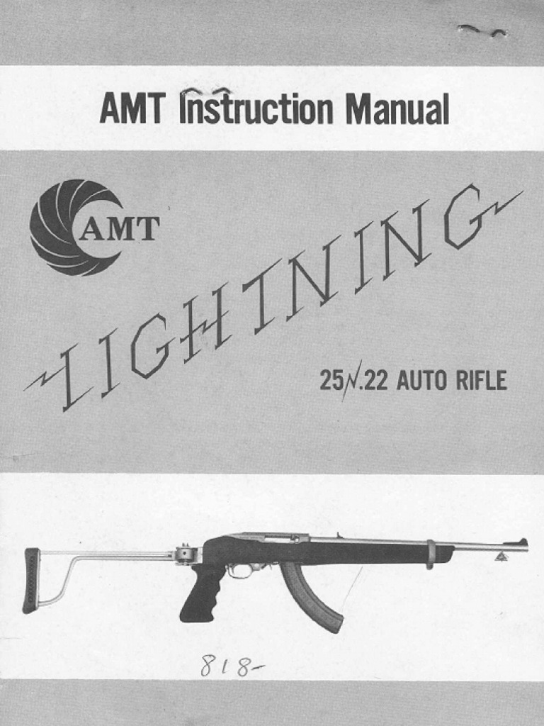 AMT Lightning | PDF | Trigger (Firearms) | Telescopic Sight