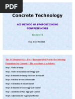 ACI 211.1 - Mix Deisgn of Concrete | PDF | Composite Material | Concrete