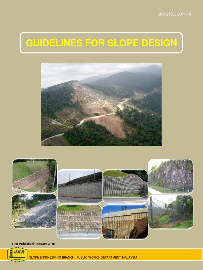 Slope Design Guidelines From JKR | Deep Foundation | Geotechnical ...