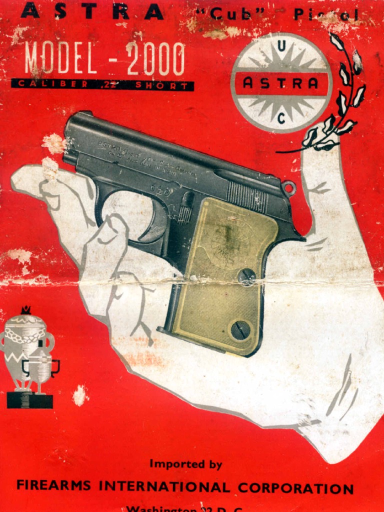 Astra 2000 | PDF | Trigger (Firearms) | Magazine (Firearms)