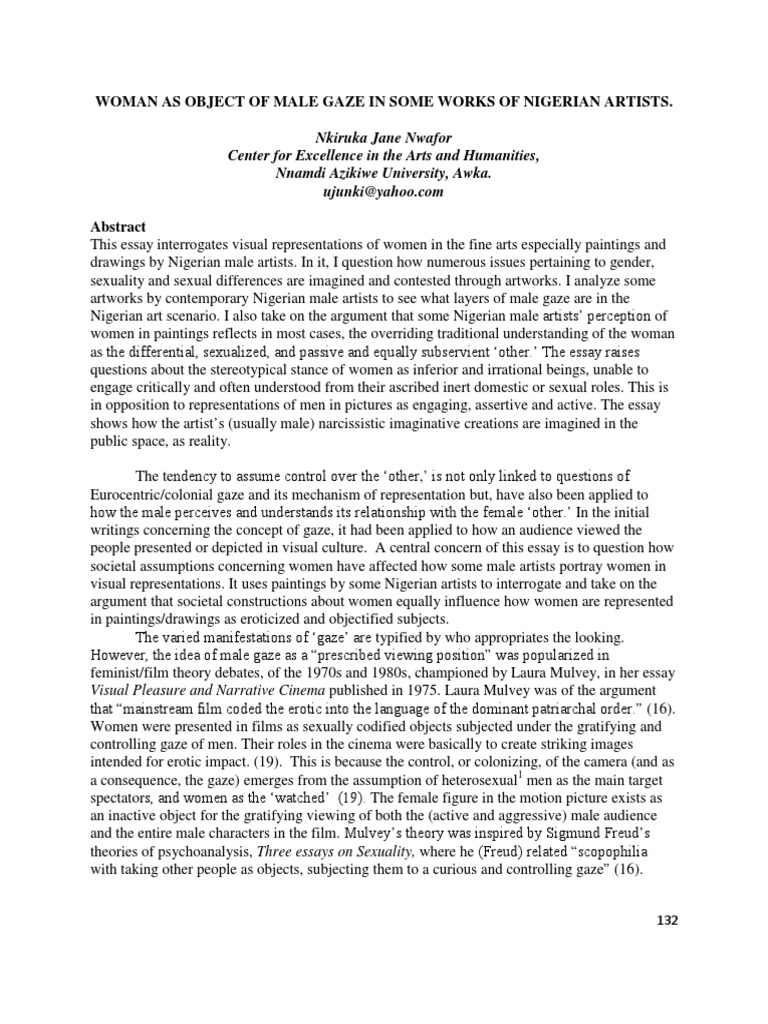 15 Woman As Object of Male Gaze | PDF | Paintings | Arts (General)