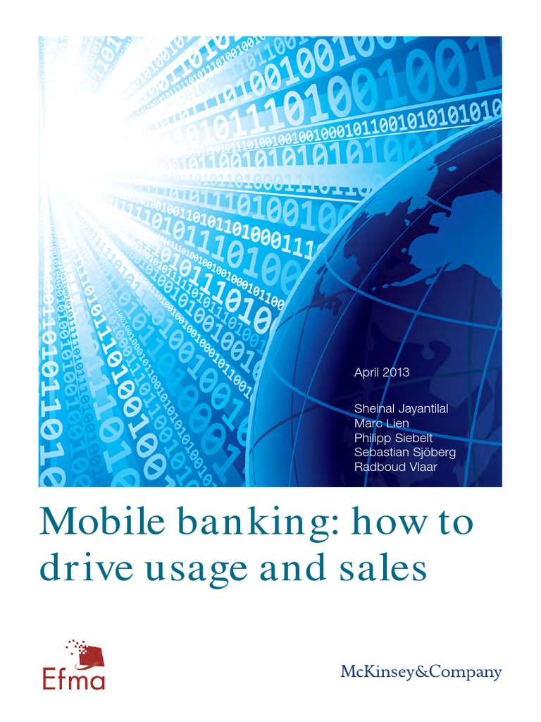 Mobile Banking How To Drive Usage and Sales | PDF | Banks | Big Data
