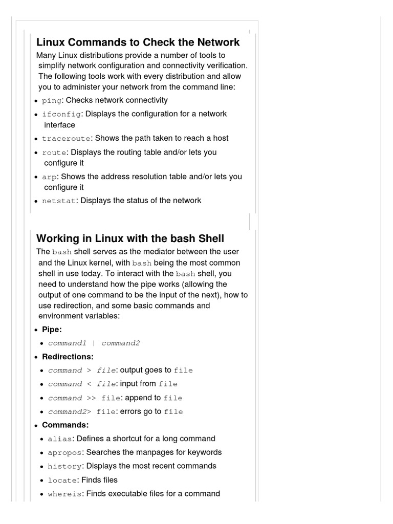 Linux For Dummies Cheat Sheet | PDF | Computer File | File System