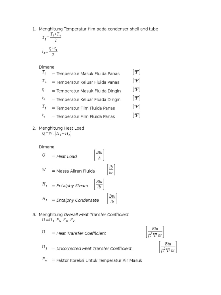 Shell and Tube Condenser Calculations | PDF | Nature | Chemical Engineering