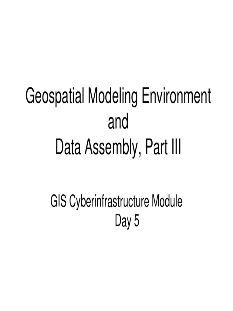 Geospatial Modeling Environment | PDF | Arc Gis | Geographic ...
