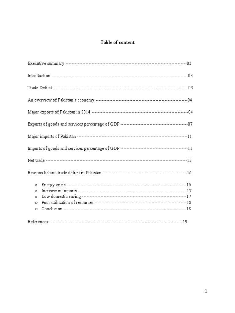 Economics Report | PDF | Balance Of Trade | Current Account