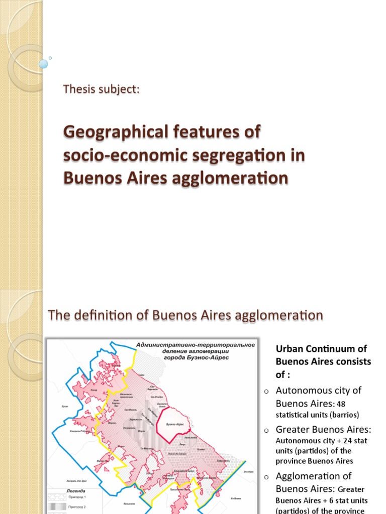 Geographic Features of Socioeconomic Segregation in Buenos Aires | PDF ...