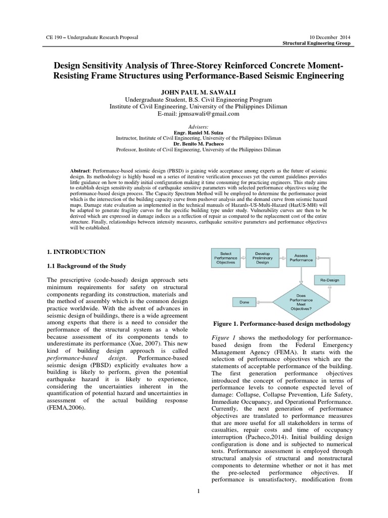 Design Sensitivity Analysis of Three-Storey Reinforced Concrete Moment Resisting Frame ...