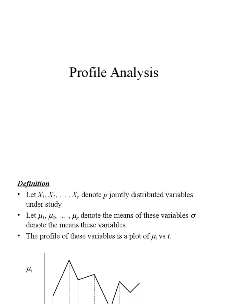 Multivariate Profile Analysis Techniques | PDF | Covariance Matrix | Mean