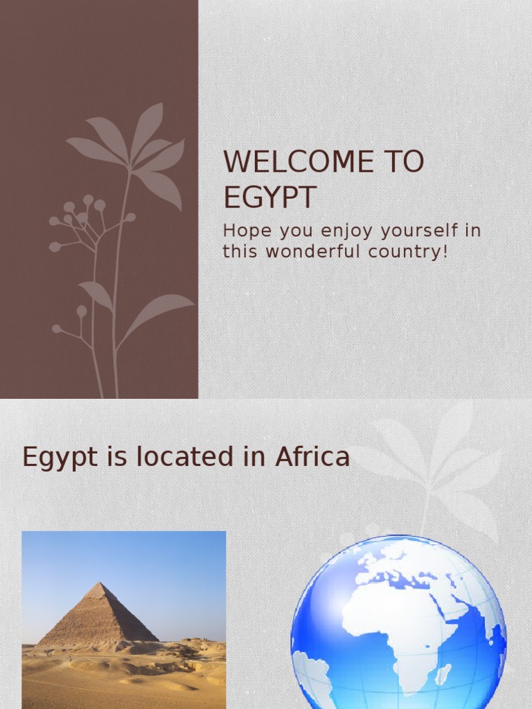 Welcome to Egypt: Culture and Education | PDF | Travel | Art