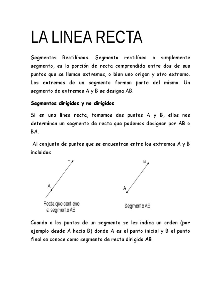 La Linea Recta | PDF | Línea (geometría) | Pendiente