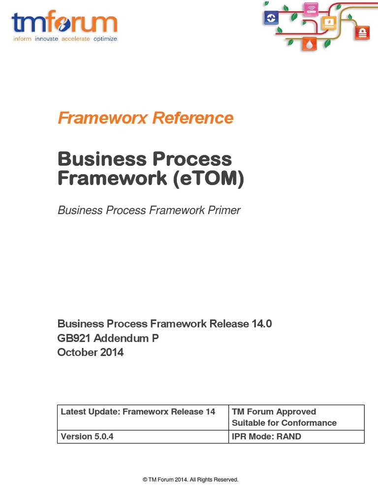 Business Process Framework (eTOM) : Frameworx Reference | PDF | Itil ...