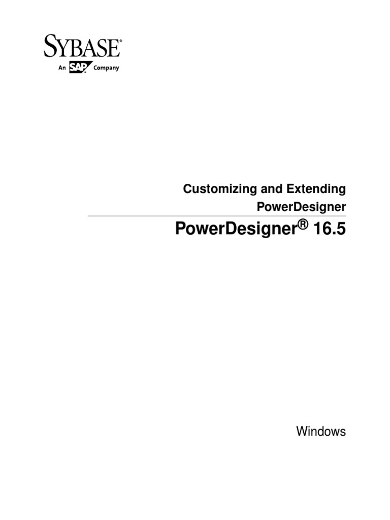 Customizing Powerdesigner | Download Free PDF | Databases | Database Index