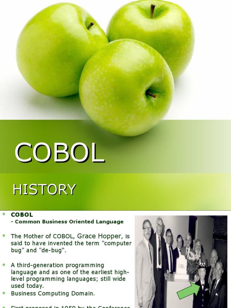 Cobol Powerpoint Presentation Pdf Computer Programming Software Engineering 