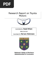 Toyota Organizational Structure | PDF | Toyota | Organizational Structure