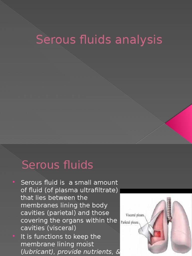 Serous Fluids Analysis | Capillary | Anatomy