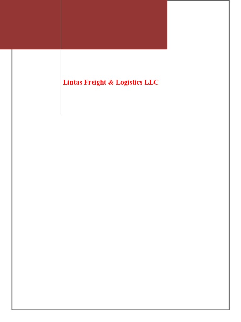 Logistics Project Report | PDF | Logistics | Warehouse