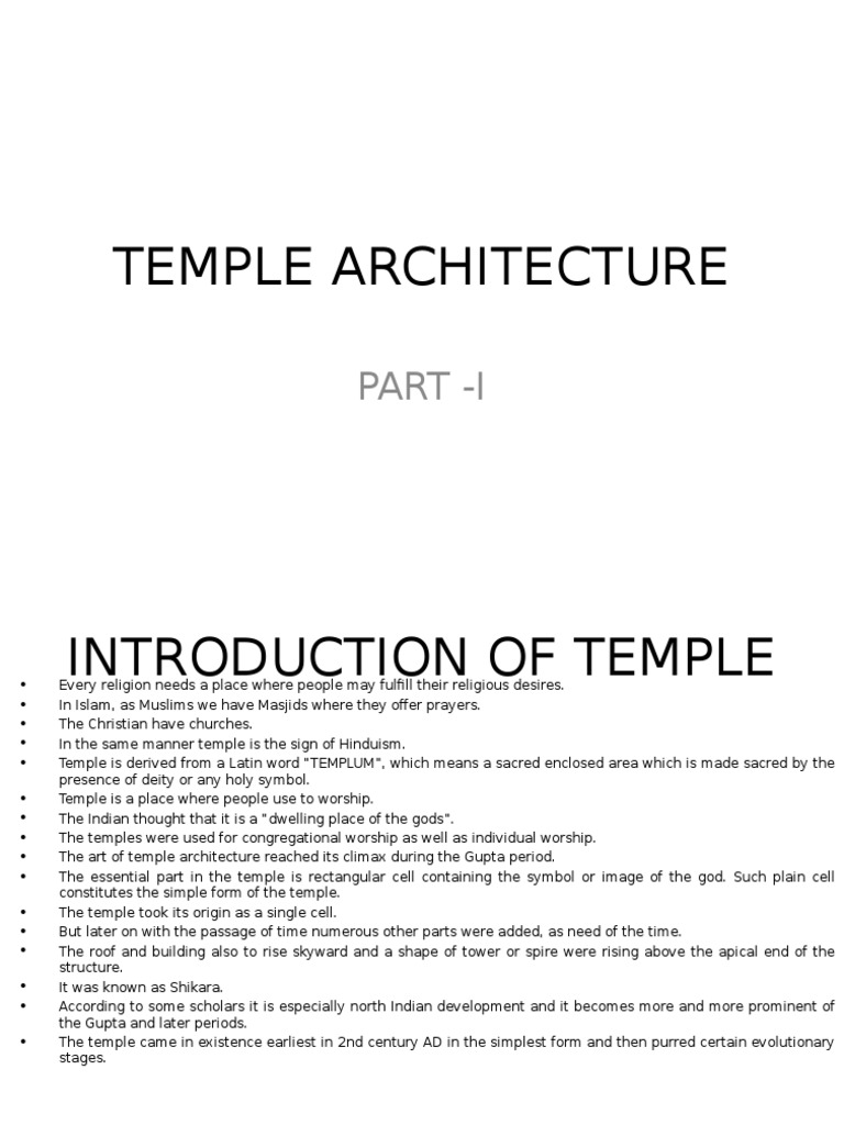 Temple Architecture Part1 | PDF | Jainism | Religion And Belief