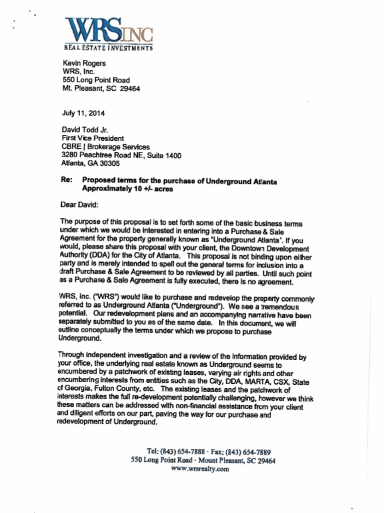 Letter From Kevin Rogers To David Todd | PDF