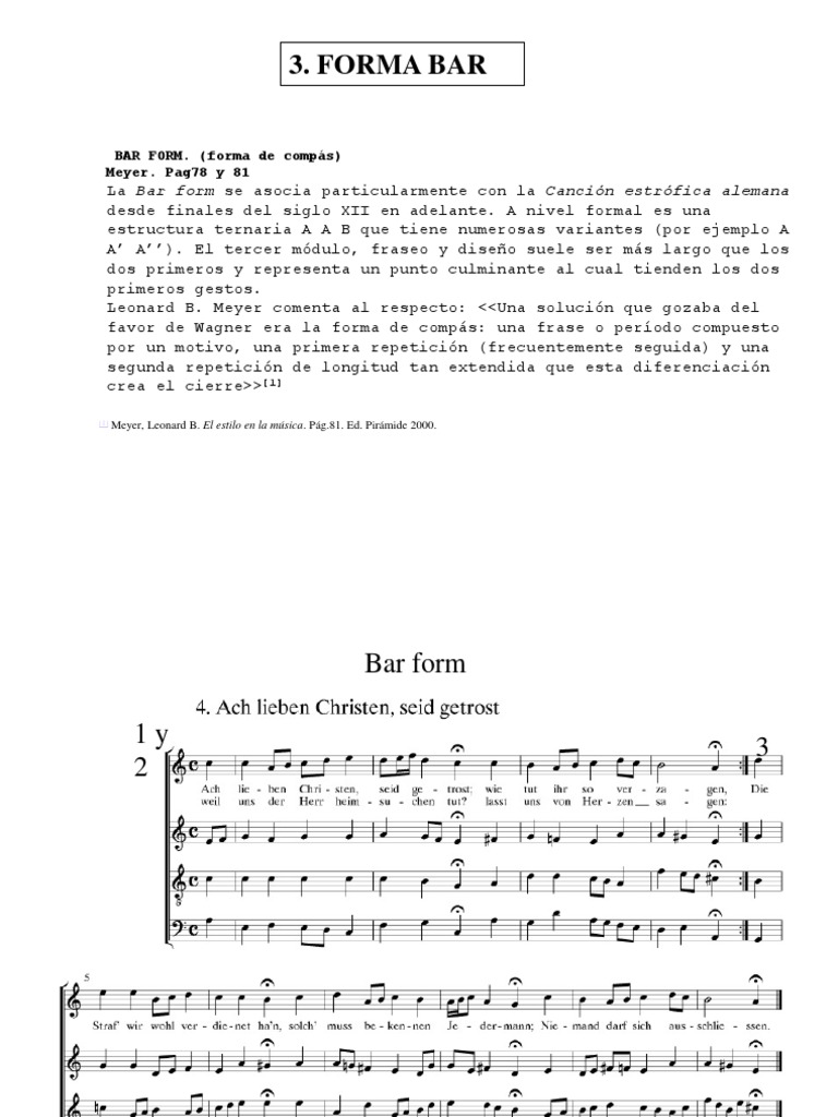 Bar Form PDF | PDF | Modo (música) | Musicología