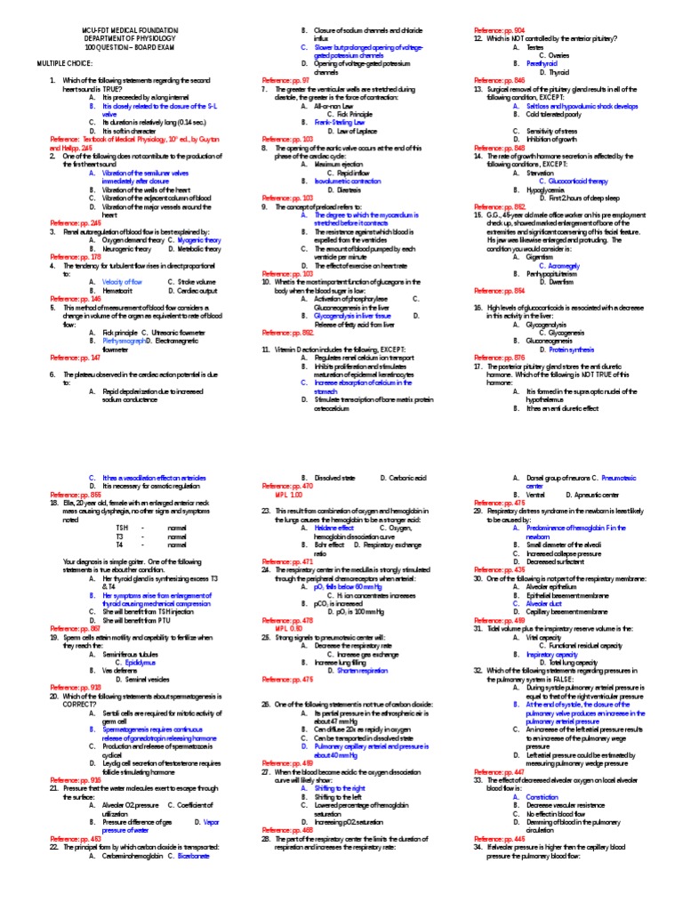 All Questions Physiology | PDF | Menstrual Cycle | Luteinizing Hormone