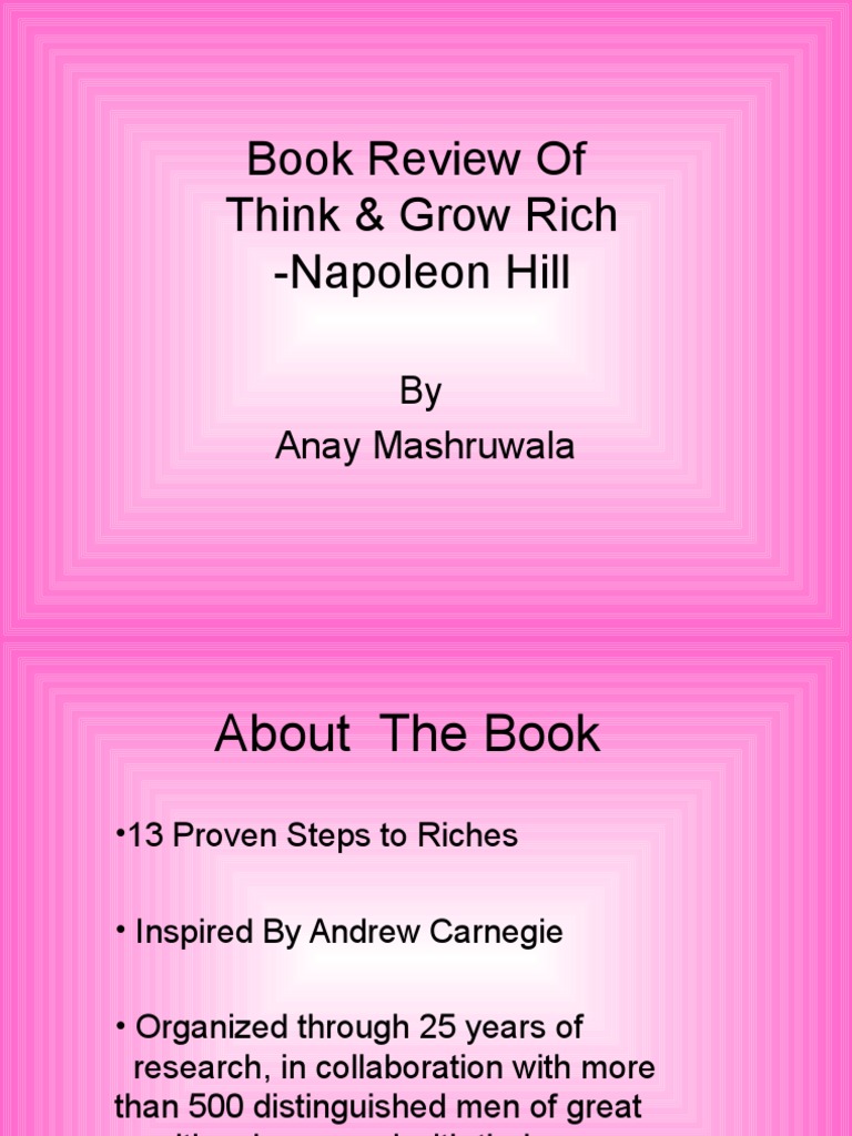 Think & Grow Rich: Key Principles Summary | PDF | Napoleon Hill | Faith