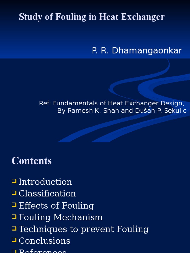 Fouling in Heat Exchangers - PRD | PDF | Crystallization | Heat Transfer