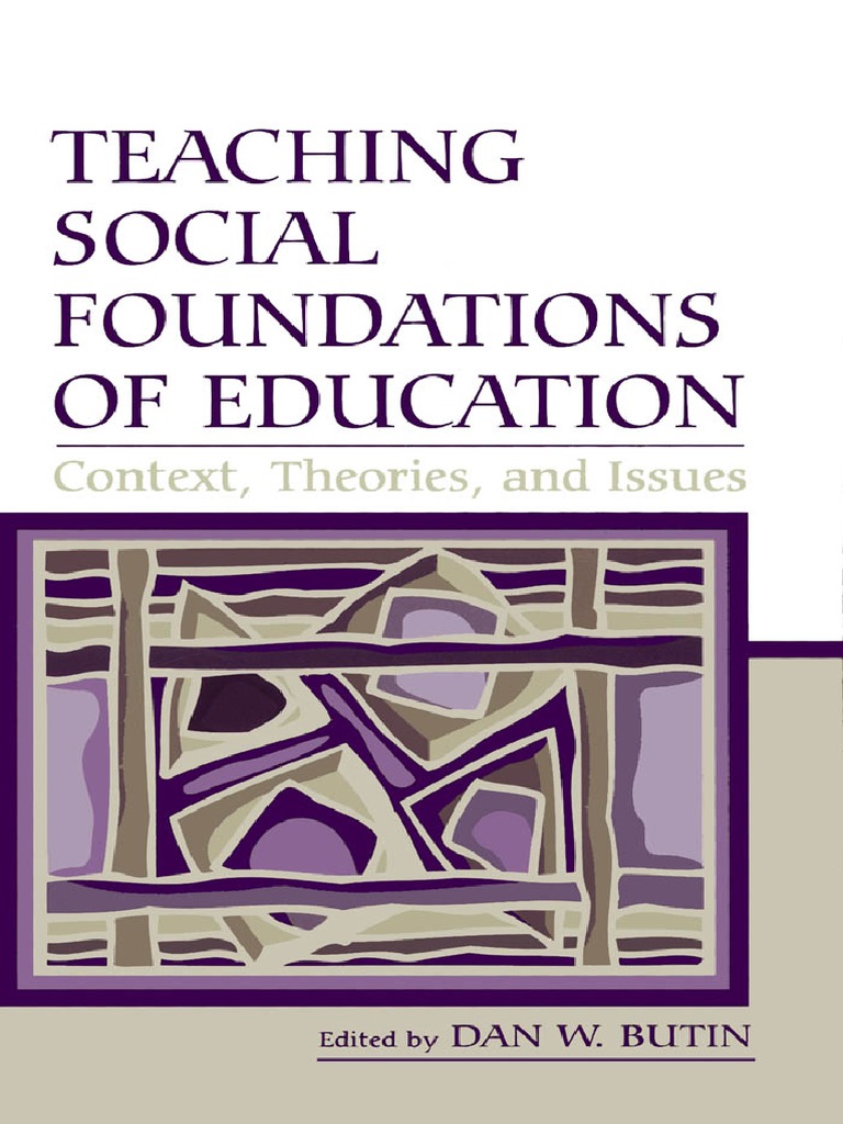 Social Foundations of Education | Teacher Education | Pedagogy