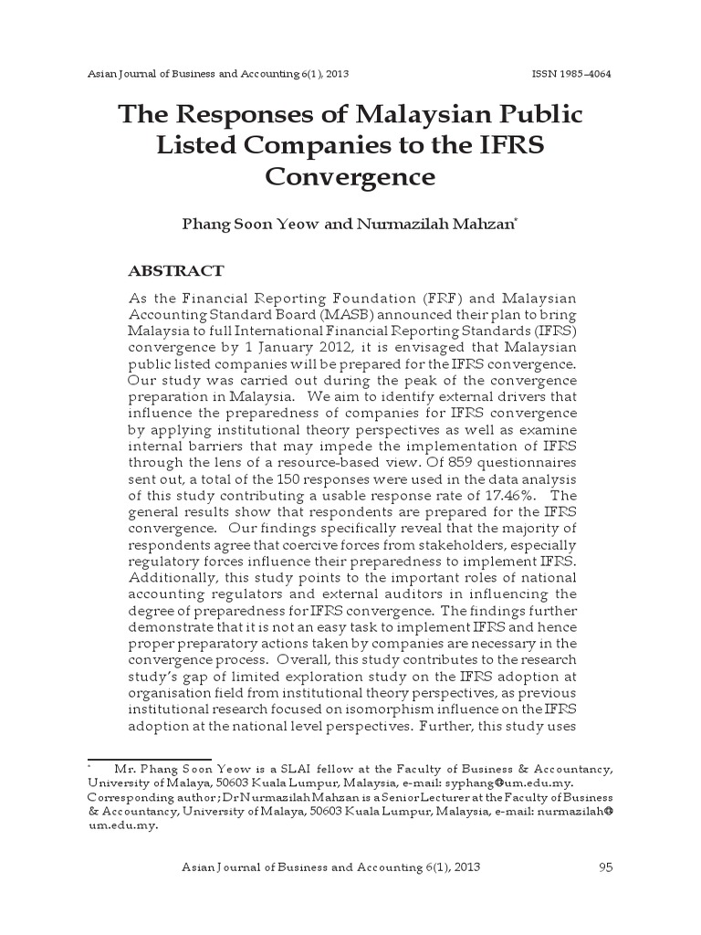 Mfrs PDF International Financial Reporting Standards Accounting