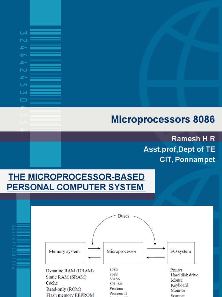 An Overview of the Memory, I/O Devices, Microprocessor, and Buses in Microprocessor-Based ...