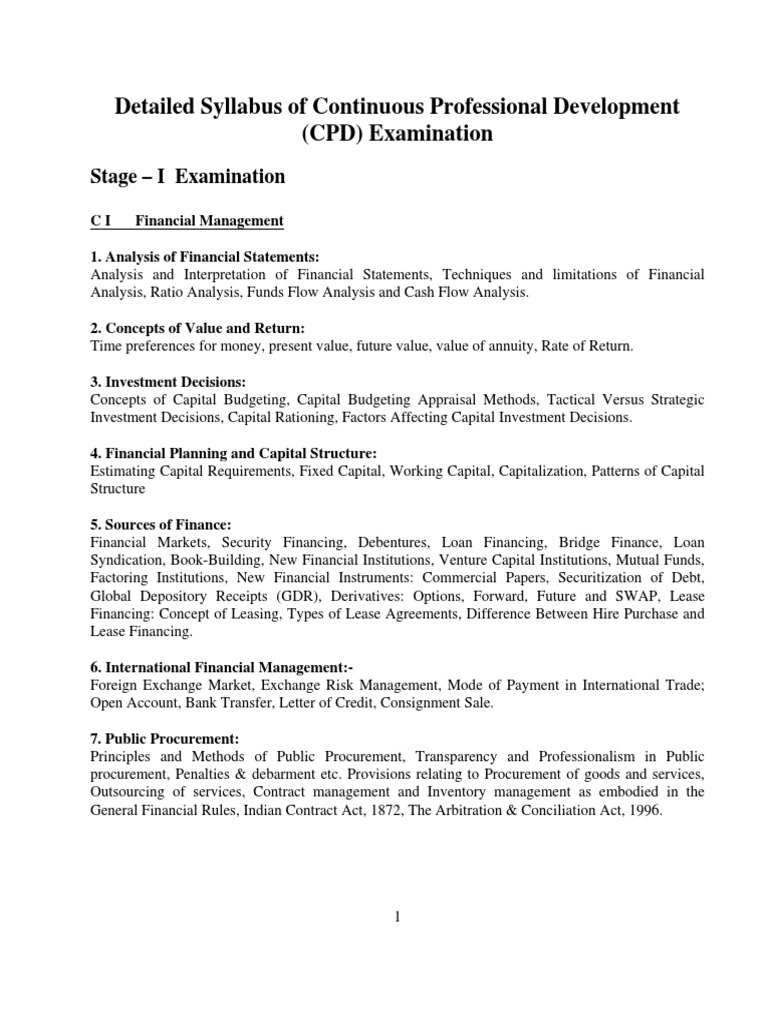 CPD Test | PDF | Financial Capital | Audit