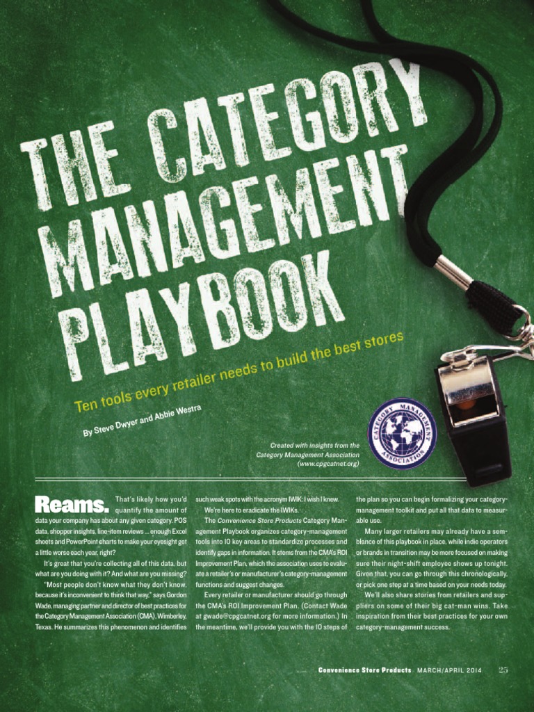 Category Management Playbook | PDF | Retail | Strategic Management