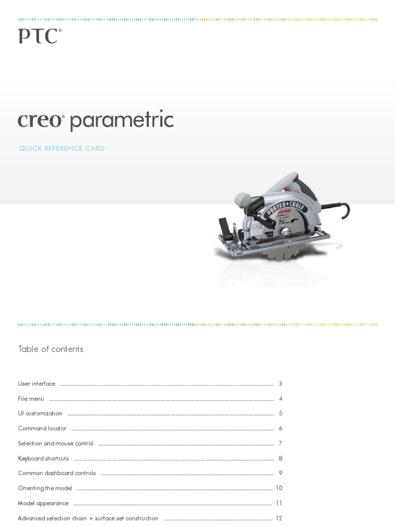 Creo Parametric QRC - 7473 | PDF | Graphical User Interfaces | Software