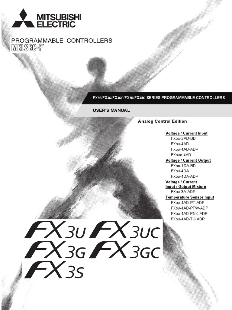 FX3U AD Manual | PDF | Programmable Logic Controller | Power Supply