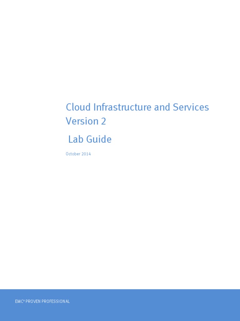 Cloud Infrastructure and Services Version 2 - Lab | PDF | Data Center ...