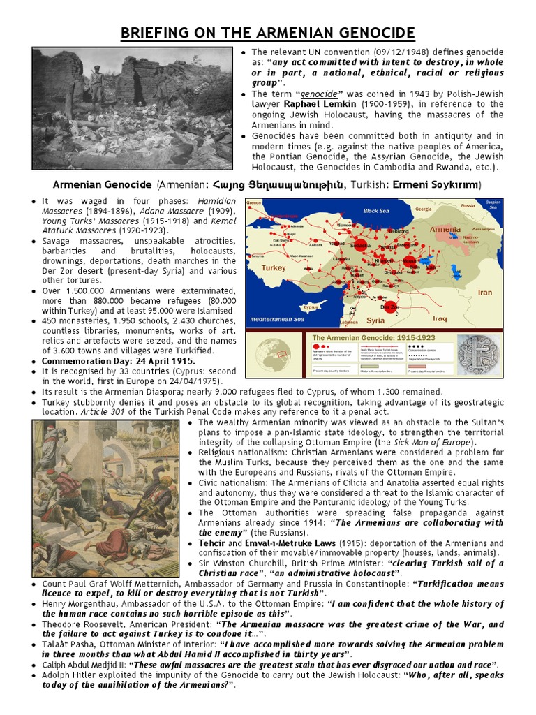 Briefing On The Armenian Genocide | PDF | Armenian Genocide | Ottoman ...
