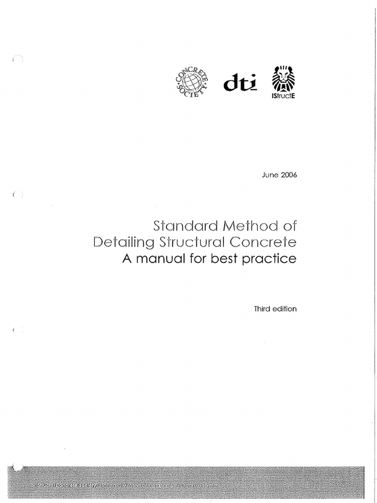 Standard Method of Detailing Concrete - EC2 (2006) | PDF