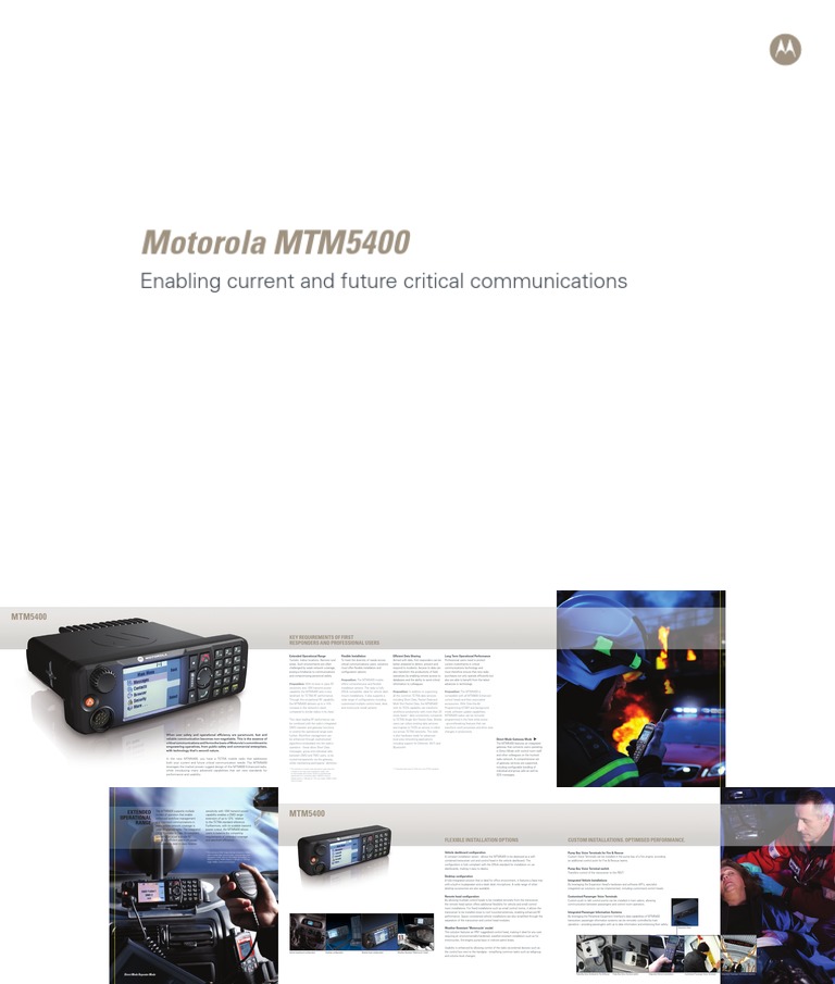 Motorola mtm5400 en PDF | PDF | Usb | Radio