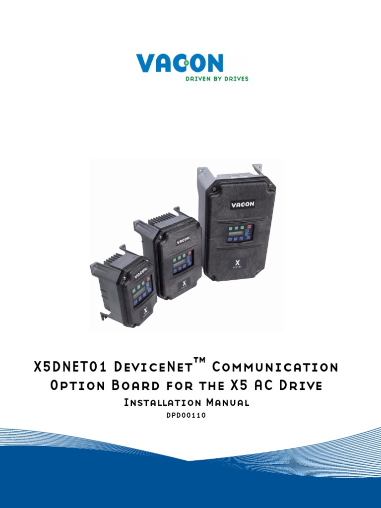 Vacon X5 DeviceNet Board Installation Manual DPD00 | PDF | Parameter (Computer Programming ...