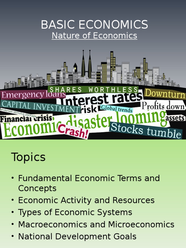 1 NATURE OF ECONOMICS.ppt | Labour Economics | Resource