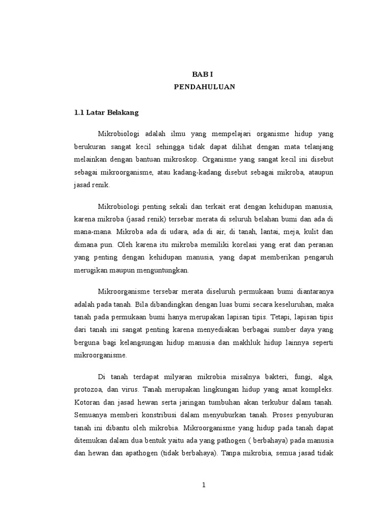 Makalah Mikrobiologi Terapan Tentang Mikroba Tanah | PDF Makalah Mikrobiologi Terapan Tentang Mikroba Tanah | PDF