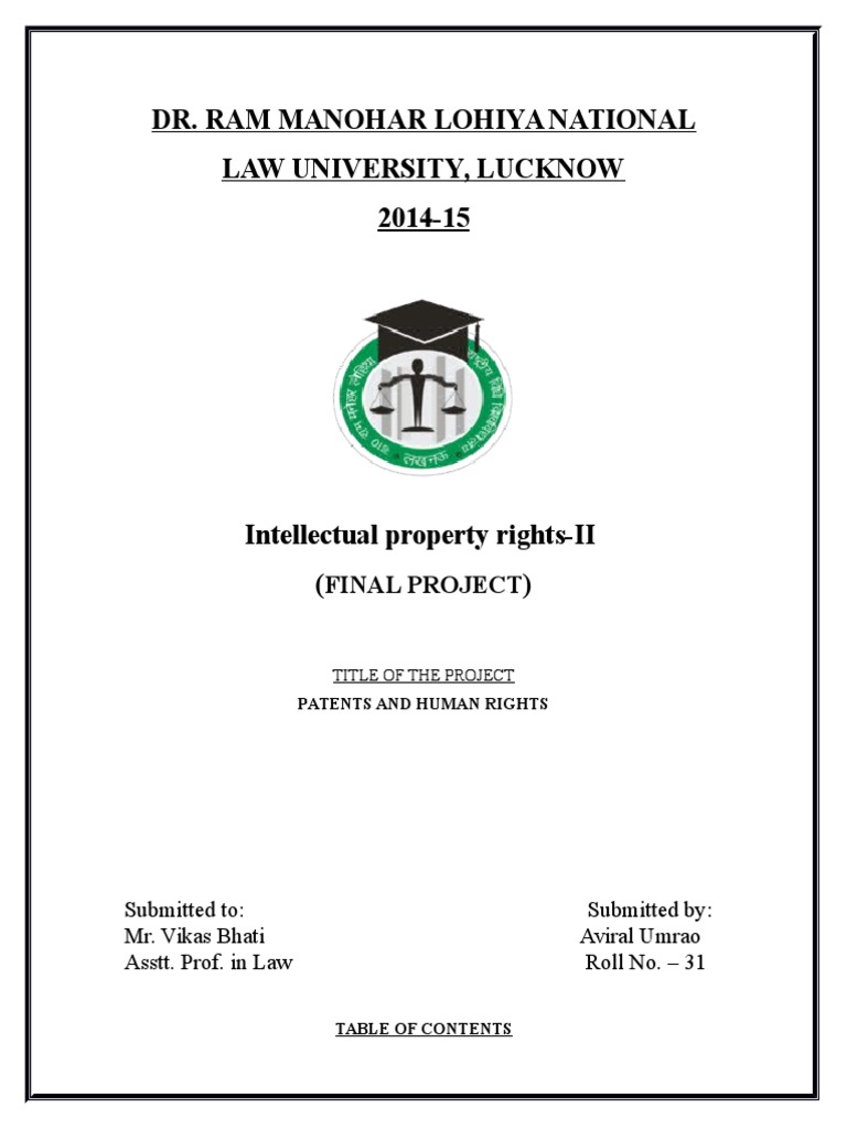 Ipr Ii | PDF | Human Rights | Patent
