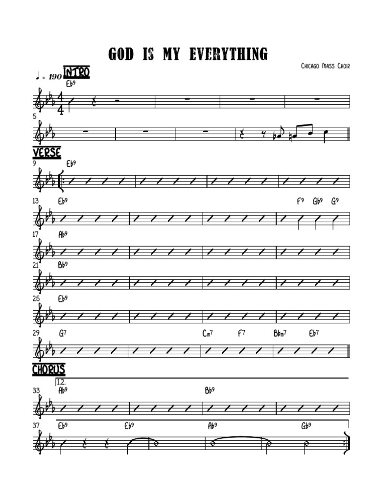 God Is My Everything | PDF | Performing Arts