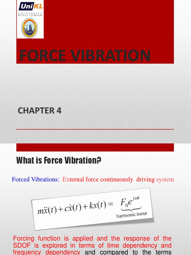 Chapter 4-Force Vibration | PDF | Force | Mechanical Engineering