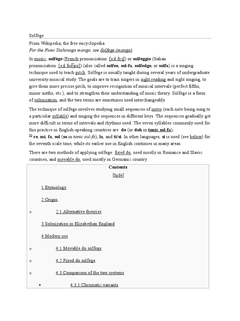 Solfège | PDF | Music Theory | Pitch (Music)