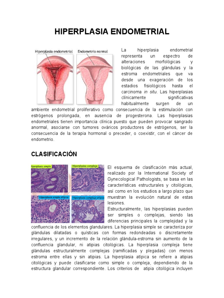 Hiperplasia Endometrial y CA de Endometrio | PDF | Cáncer | Ginecología