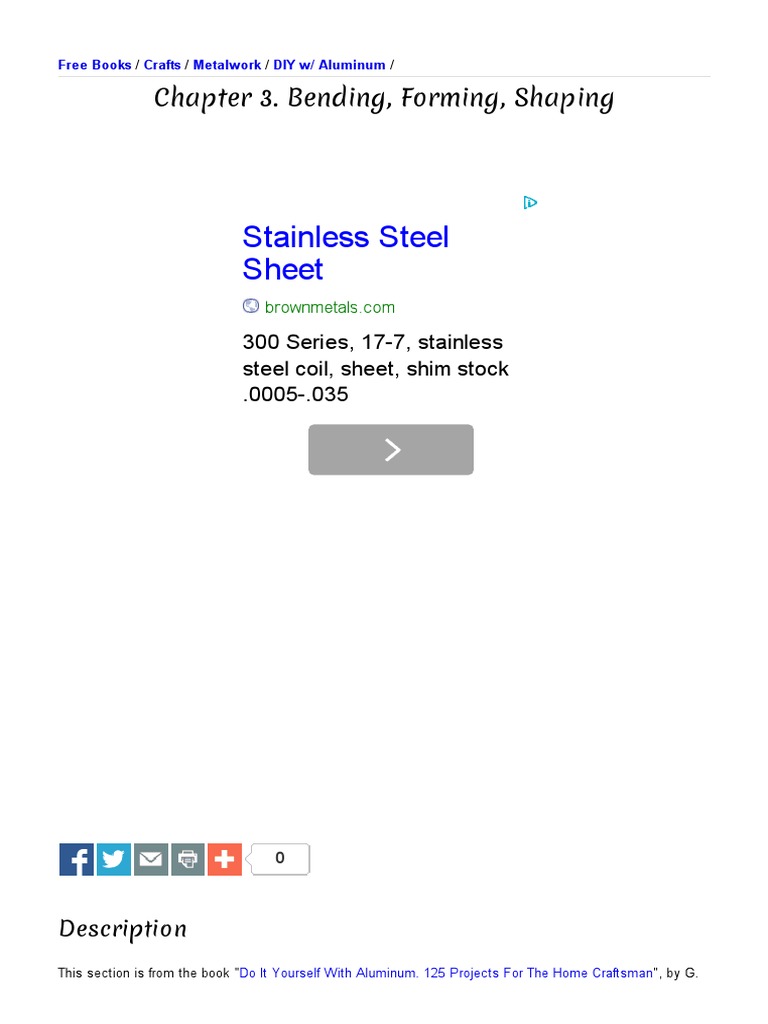 Chapter 3 - Bending Forming Shaping | PDF | Sheet Metal | Metalworking