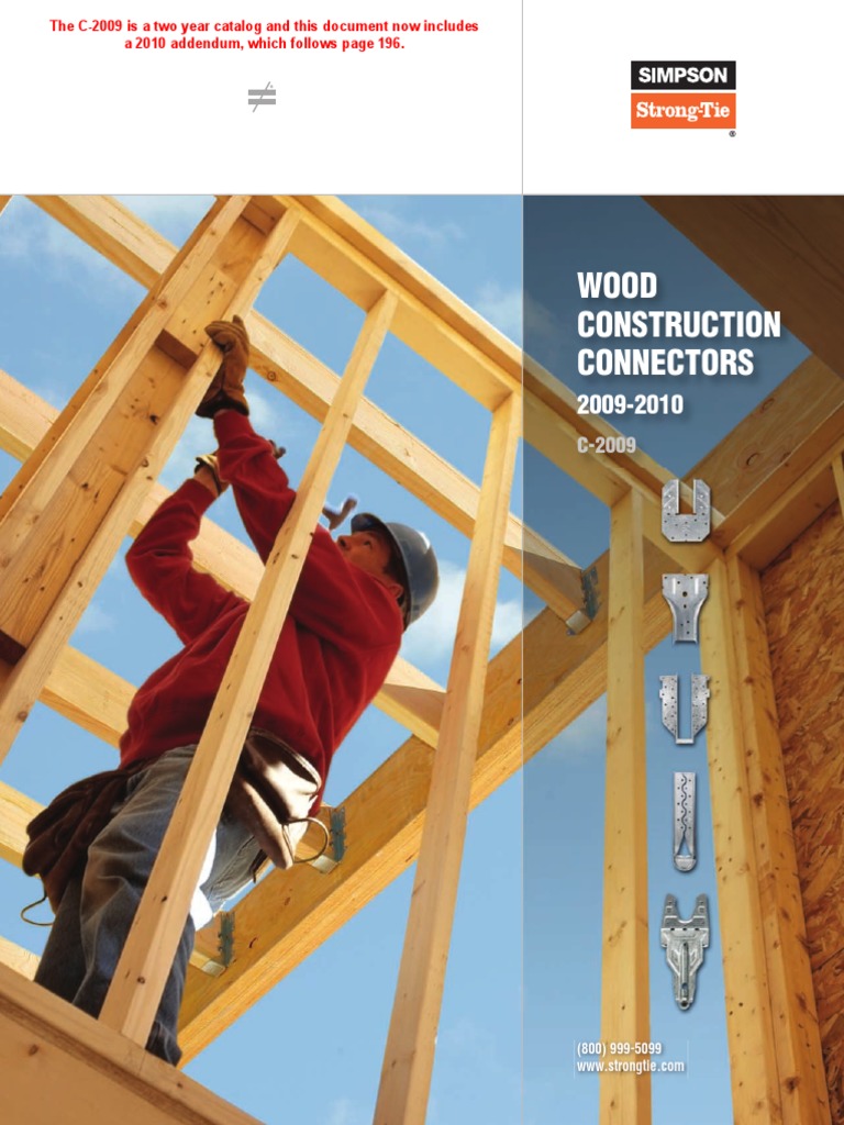 SIMPSON Strong Tie Wood Construction Connections | PDF | Mechanical ...